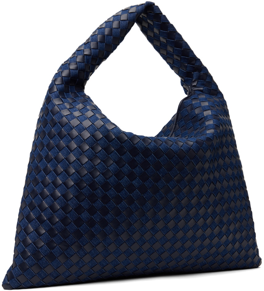 Bottega Veneta Navy Large Hop Bag Bottega Veneta