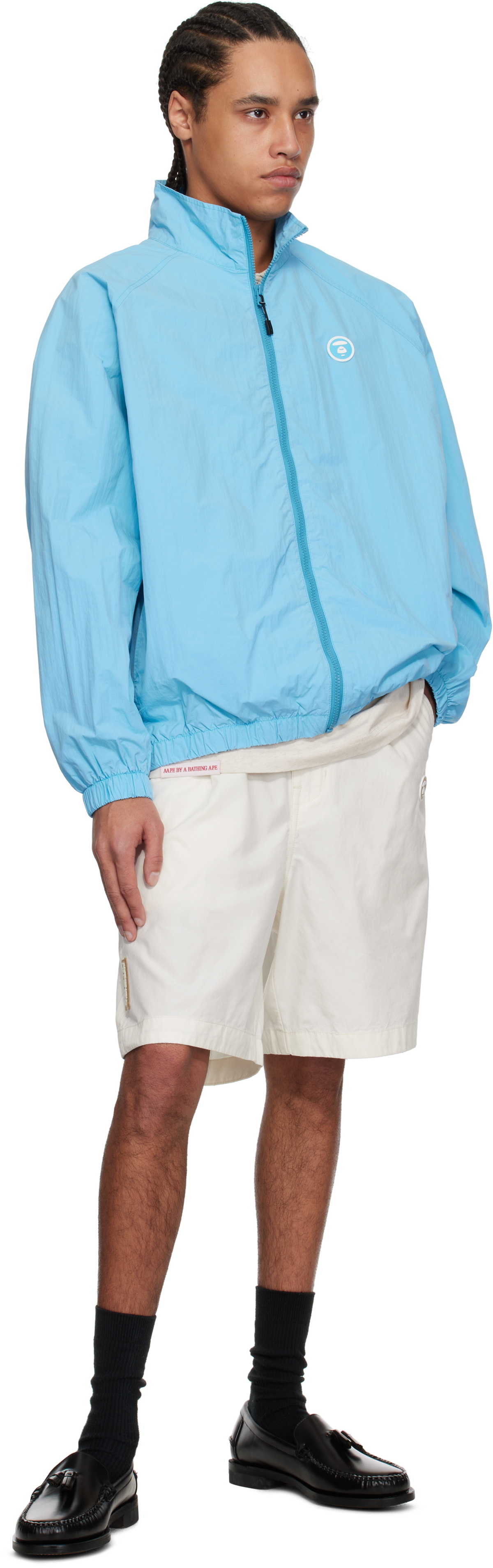 AAPE by A Bathing Ape Blue 'AAPE Now' Light Weight Jacket AAPE by A ...