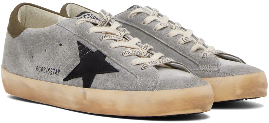 Golden Goose Gray Super Star Sneakers Golden Goose Deluxe Brand