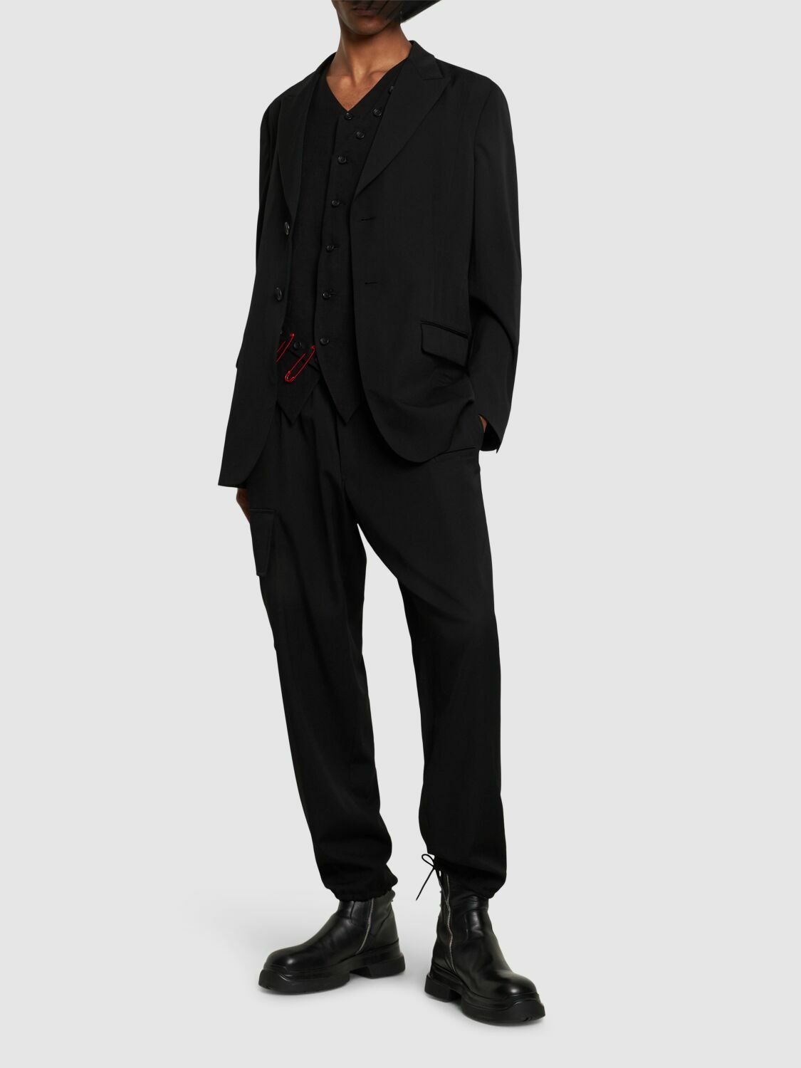 YOHJI YAMAMOTO - Peak Lapel Wool Jacket Yohji Yamamoto