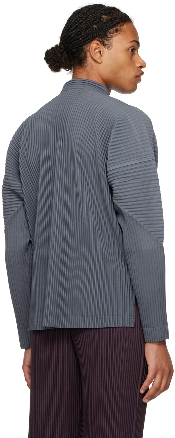 HOMME PLISSÉ ISSEY MIYAKE Gray Monthly Color October Shirt Homme Plisse ...