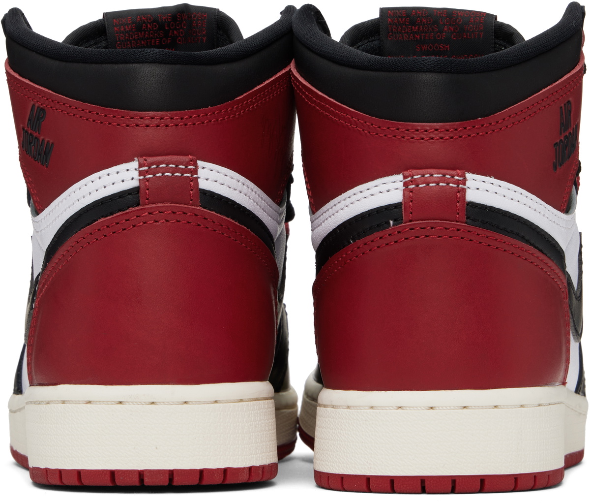 Nike Jordan Red & Black Air Jordan 1 High OG Sneakers Nike Jordan Brand