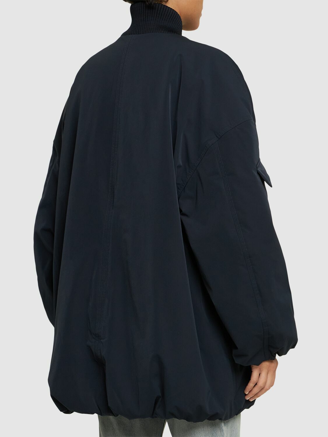 GANNI - Light Twill Oversized Bomber Jacket GANNI