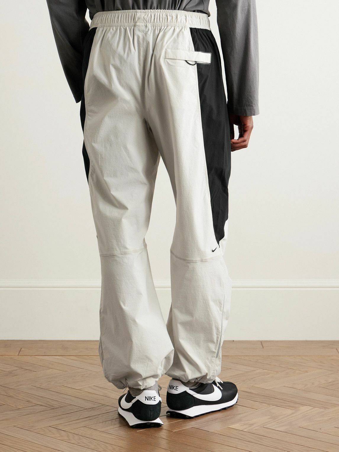 Nike - Tech Colour-Block Dri-FIT Track Pants - Neutrals Nike
