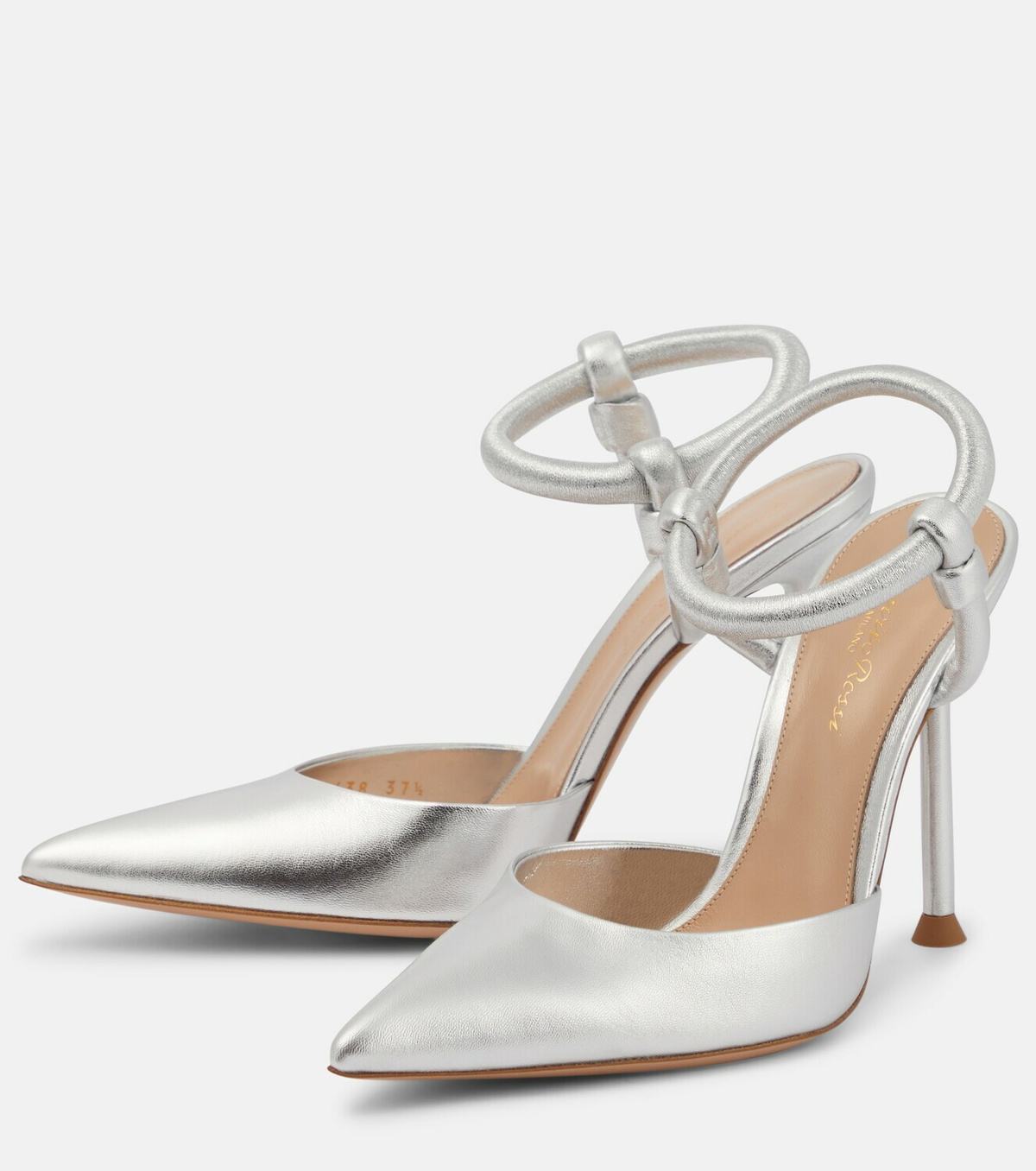 Gianvito Rossi Juno d'Orsay metallic leather pumps Gianvito Rossi