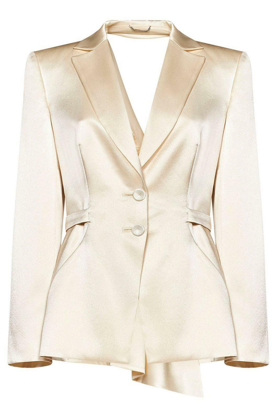 Alberta Ferretti Single-breasted Cut-out Detailed Blazer Alberta Ferretti