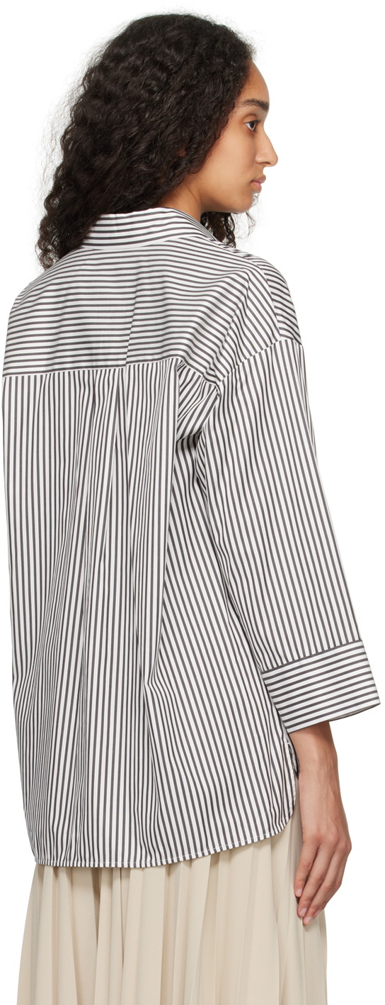 Max Mara White & Black Fano Shirt Max Mara