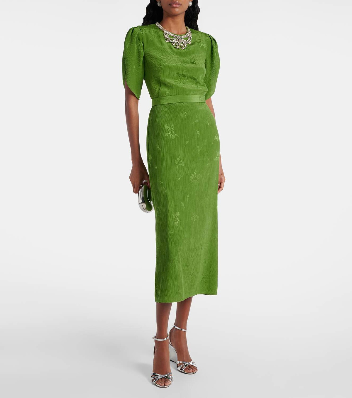 Erdem Embellished jacquard cocktail dress Erdem