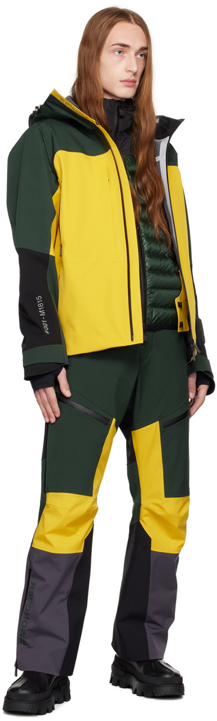 Moncler Grenoble Yellow & Green Brizon Jacket Moncler Grenoble