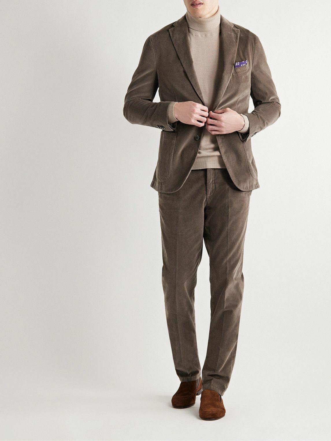 Boglioli - K-Jacket Unstructured Cotton-Moleskin Suit Jacket - Brown ...