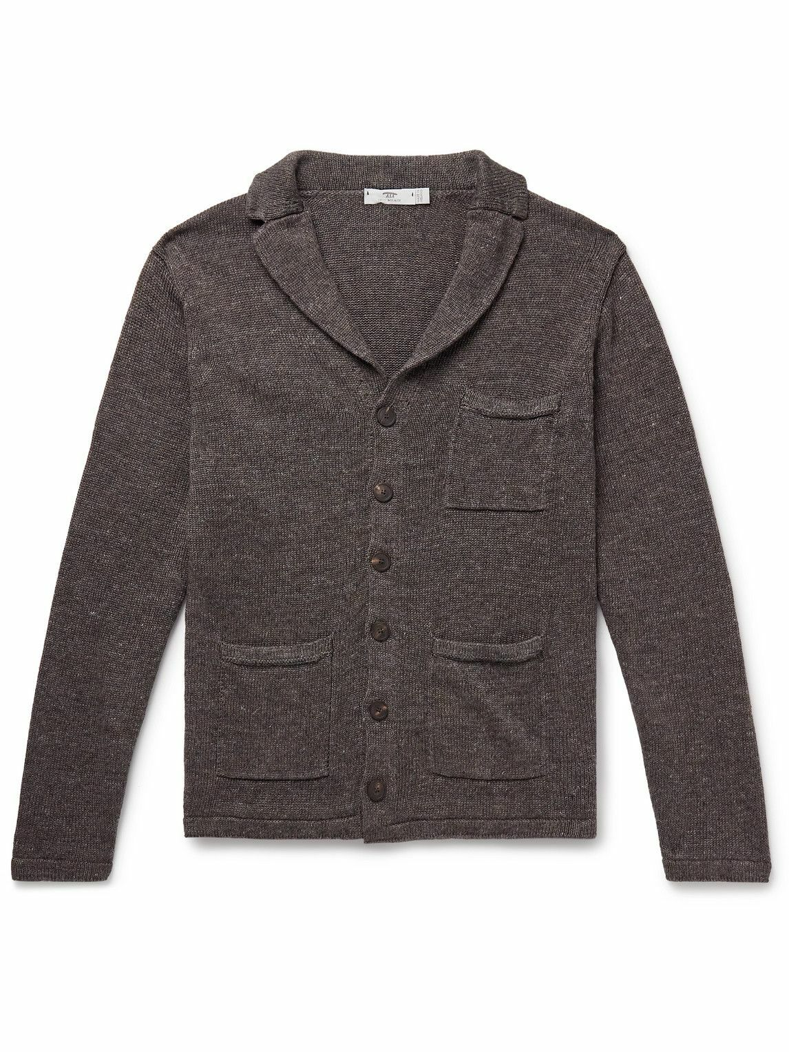 Inis Meáin - Pub Jacket Linen Cardigan - Gray Inis Meáin