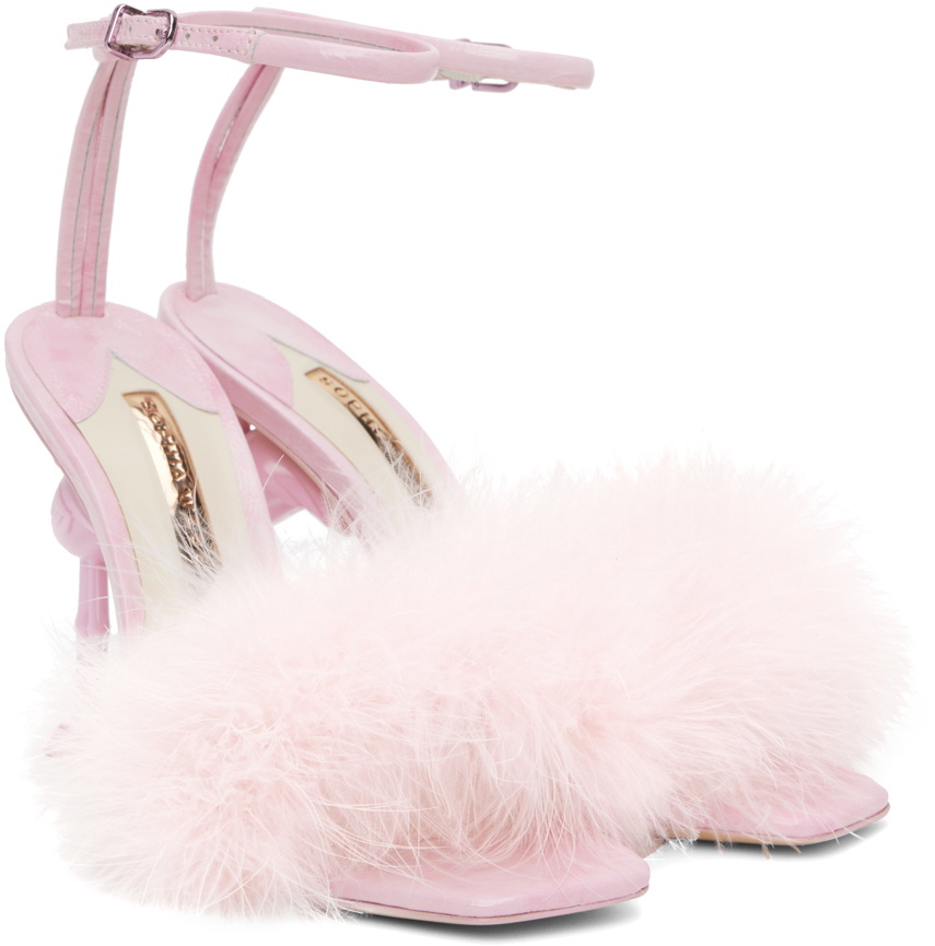 Sophia Webster Pink Flo Flamingo Heeled Sandals Sophia Webster
