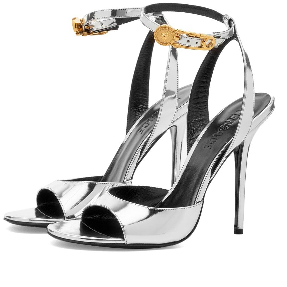 Versace Women's Safety Pin Stilleto in Silver Versace