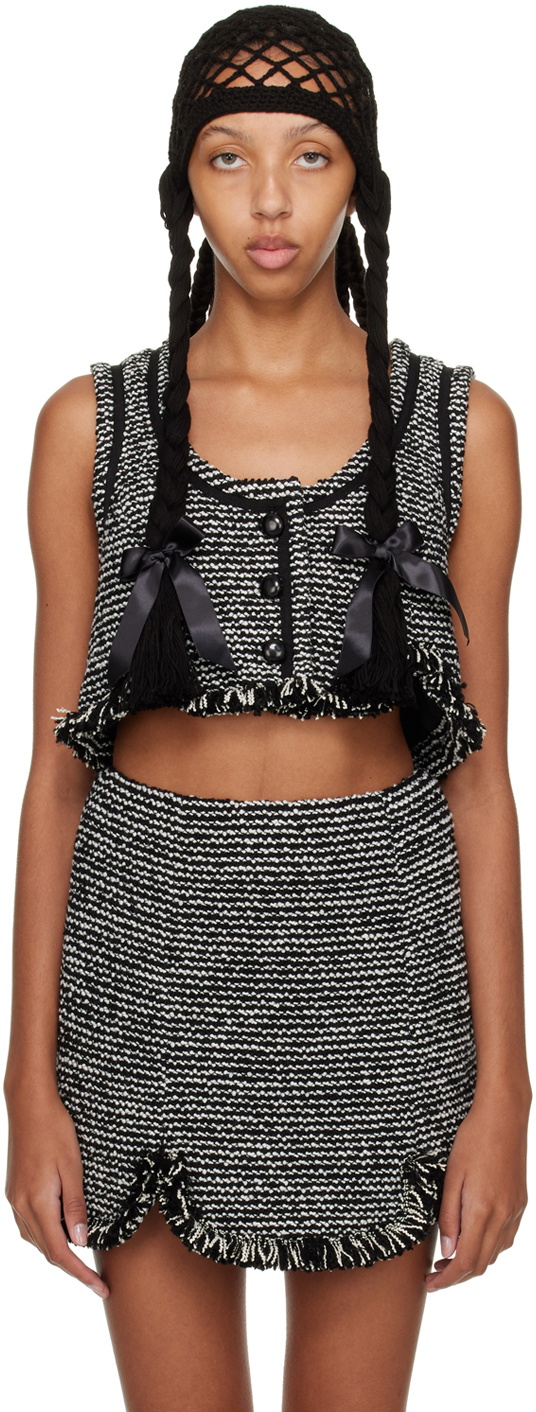 Anna Sui Black Braided Hair Hat Anna Sui