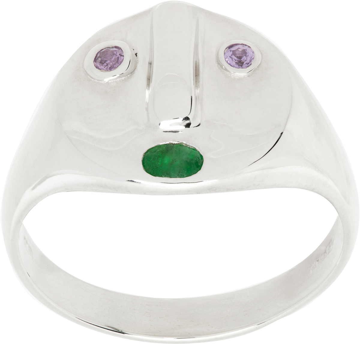 Alec Doherty SSENSE Exclusive Silver Dazed Ring Alec Doherty