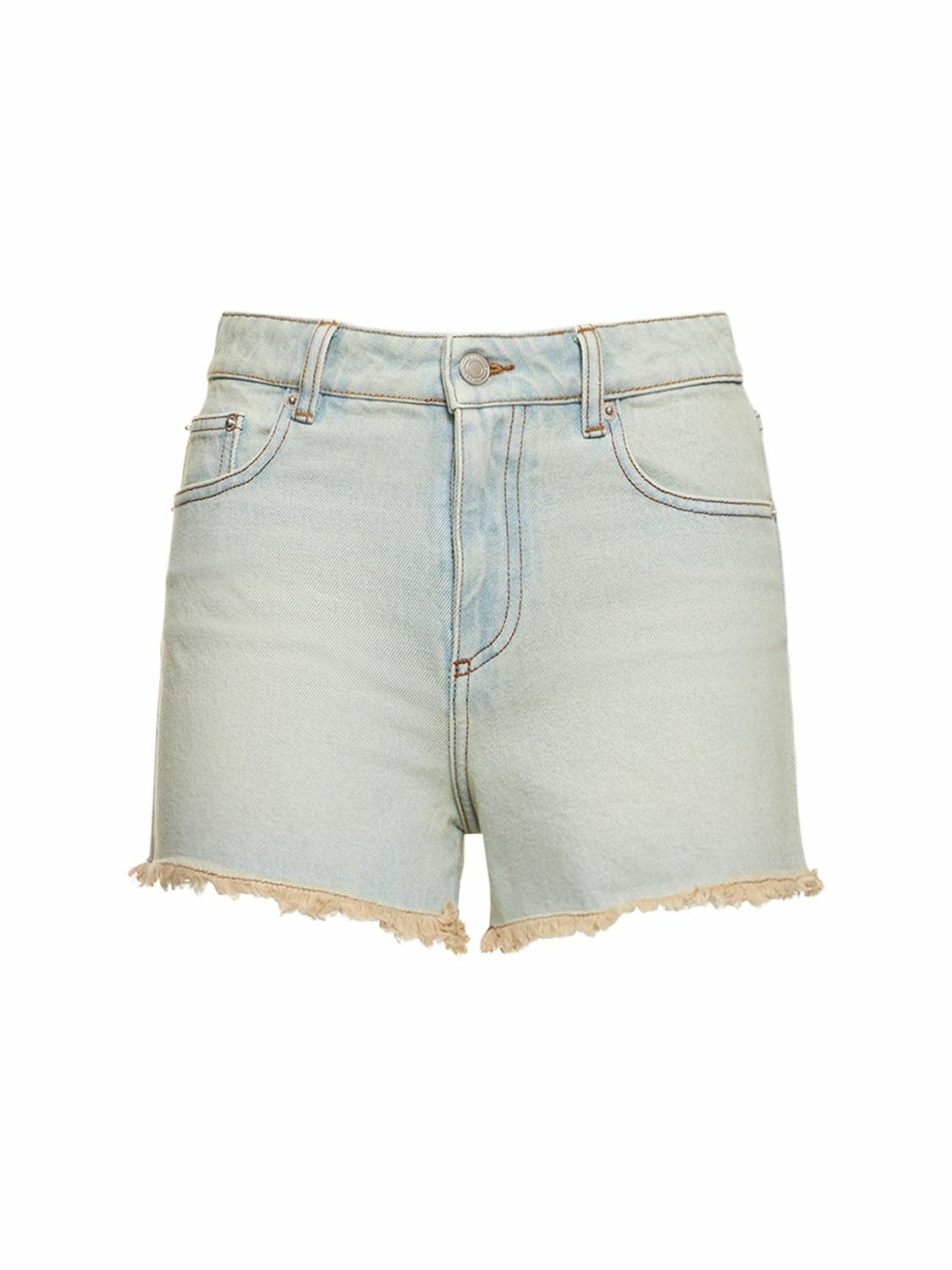 AMI PARIS - Cotton Denim Shorts AMI