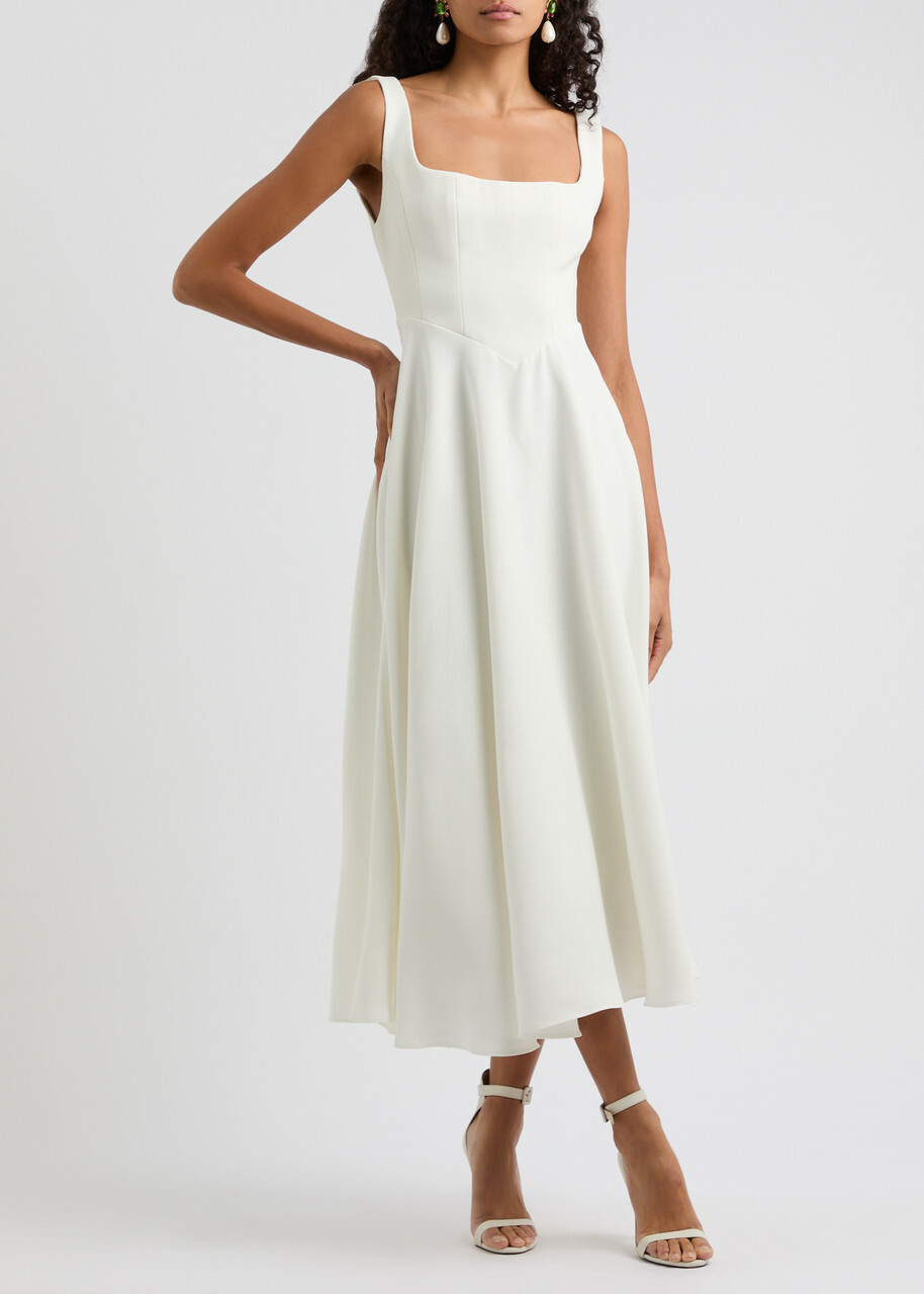 Odd Muse The Ultimate Muse Jersey Midi Dress White Odd Muse