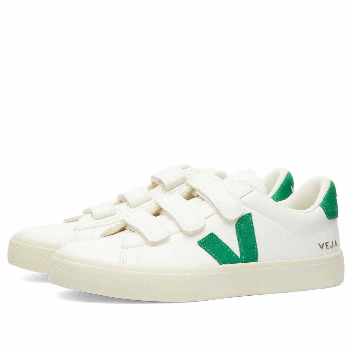 Veja Women's Recifice Velcro Sneaker in Extra-White Emeraude VEJA