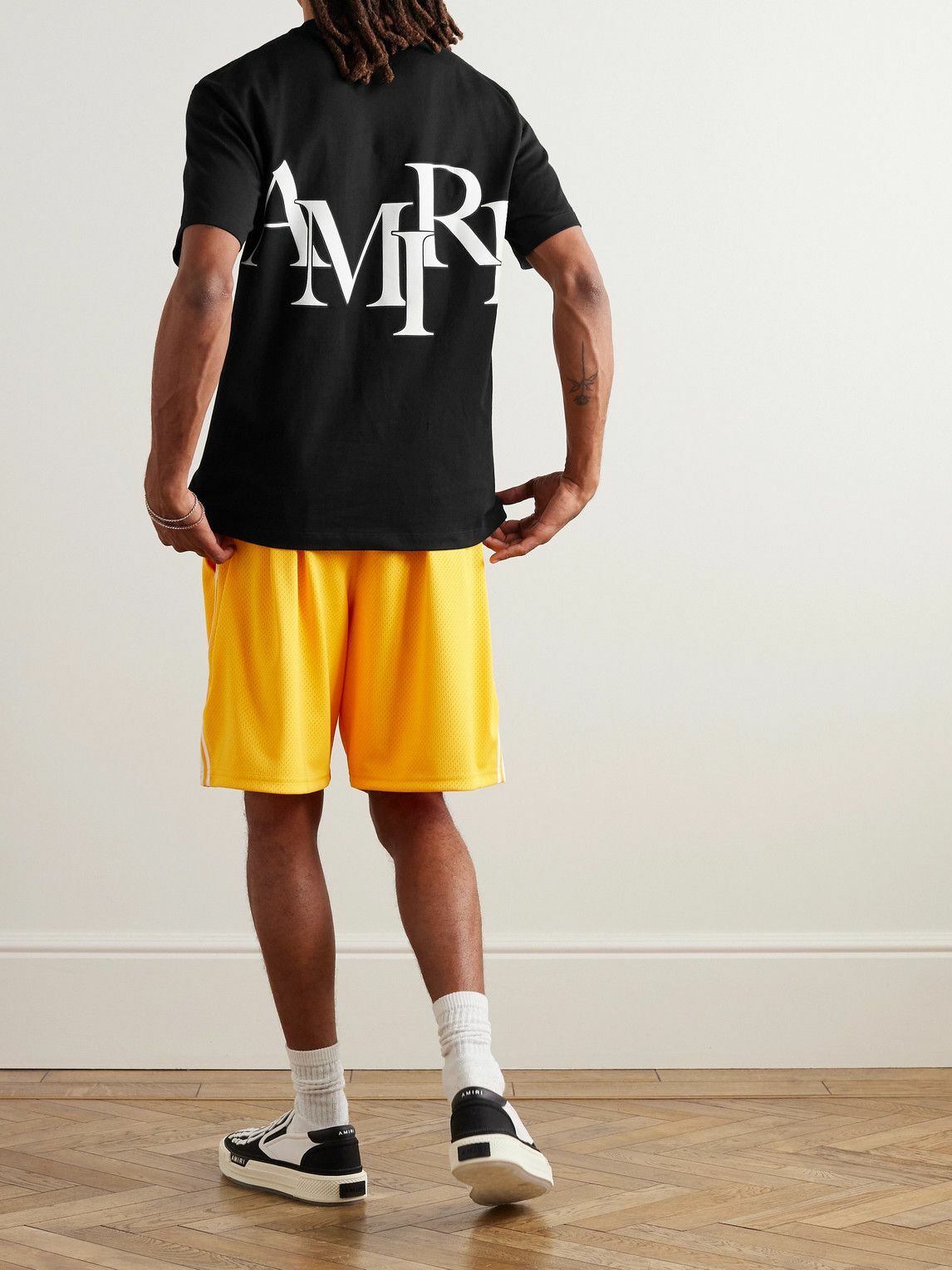 AMIRI - Logo-Print Cotton-Jersey T-Shirt - Black Amiri