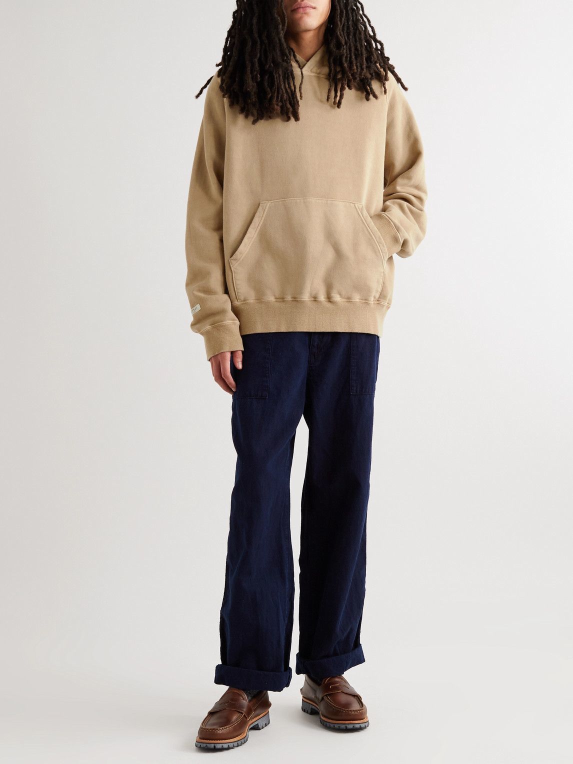 COTTLE - Life Oversized Organic Cotton-Jersey Hoodie - Brown