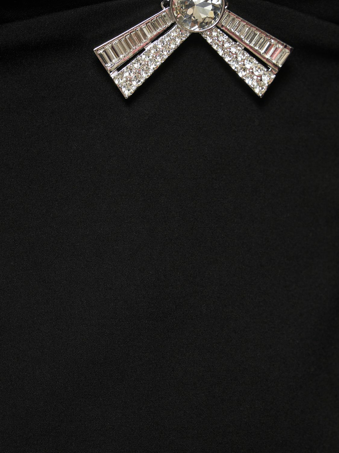 AREA Embellished Deco Bow Mini Dress AREA