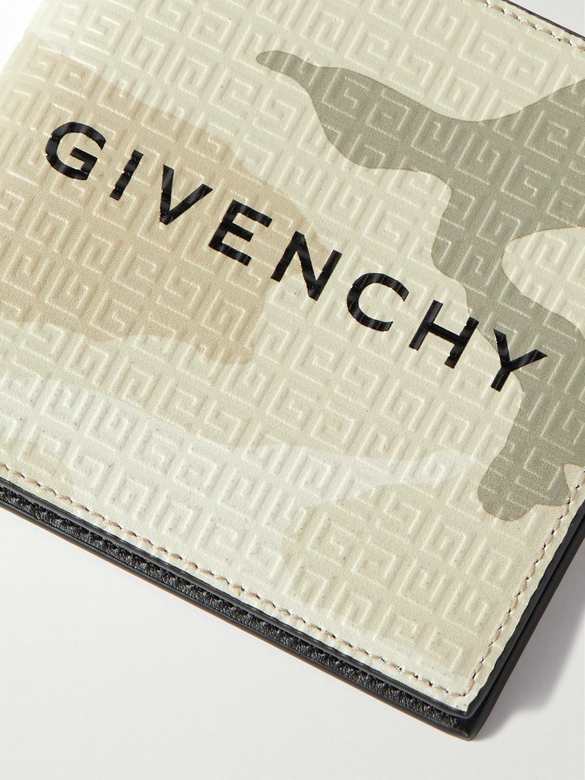 Givenchy - Logo-Embossed Camouflage-Print Leather Billfold Wallet Givenchy