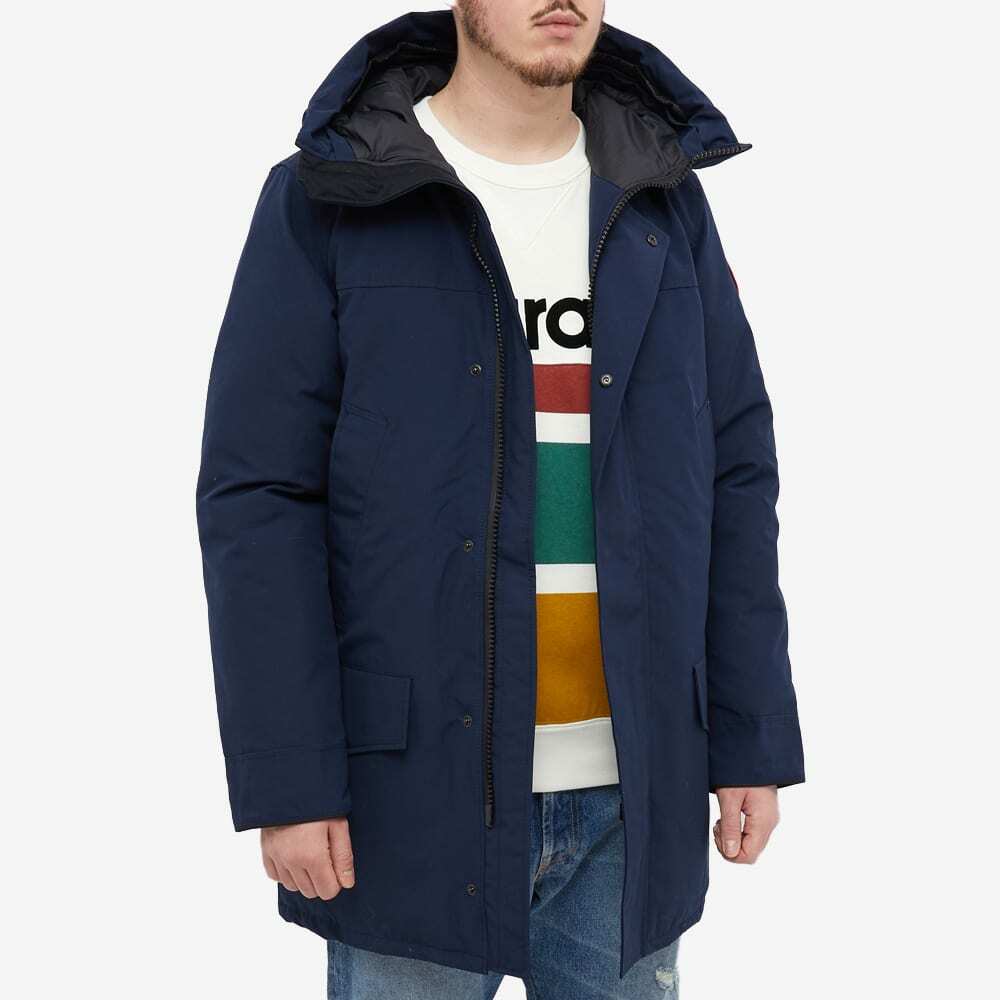 Canada Goose Men's Langford Parka Jacket in Atlantic Navy Canada Goose