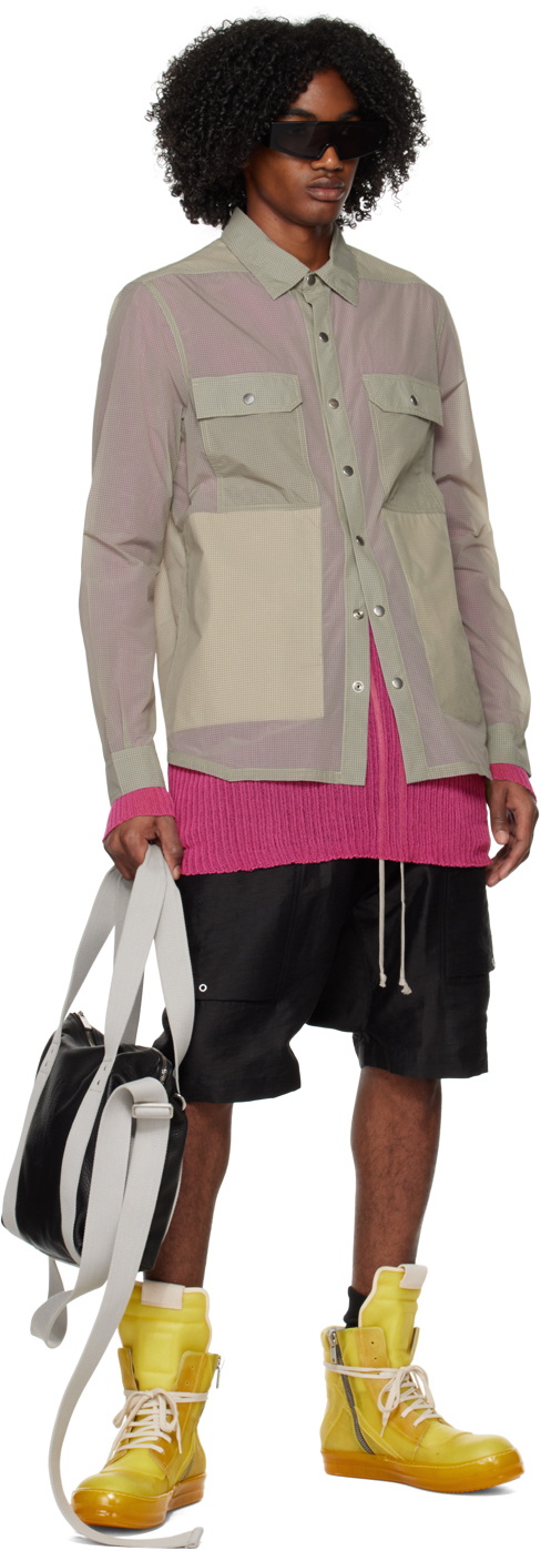 Rick Owens Yellow Geobasket Sneakers Rick Owens