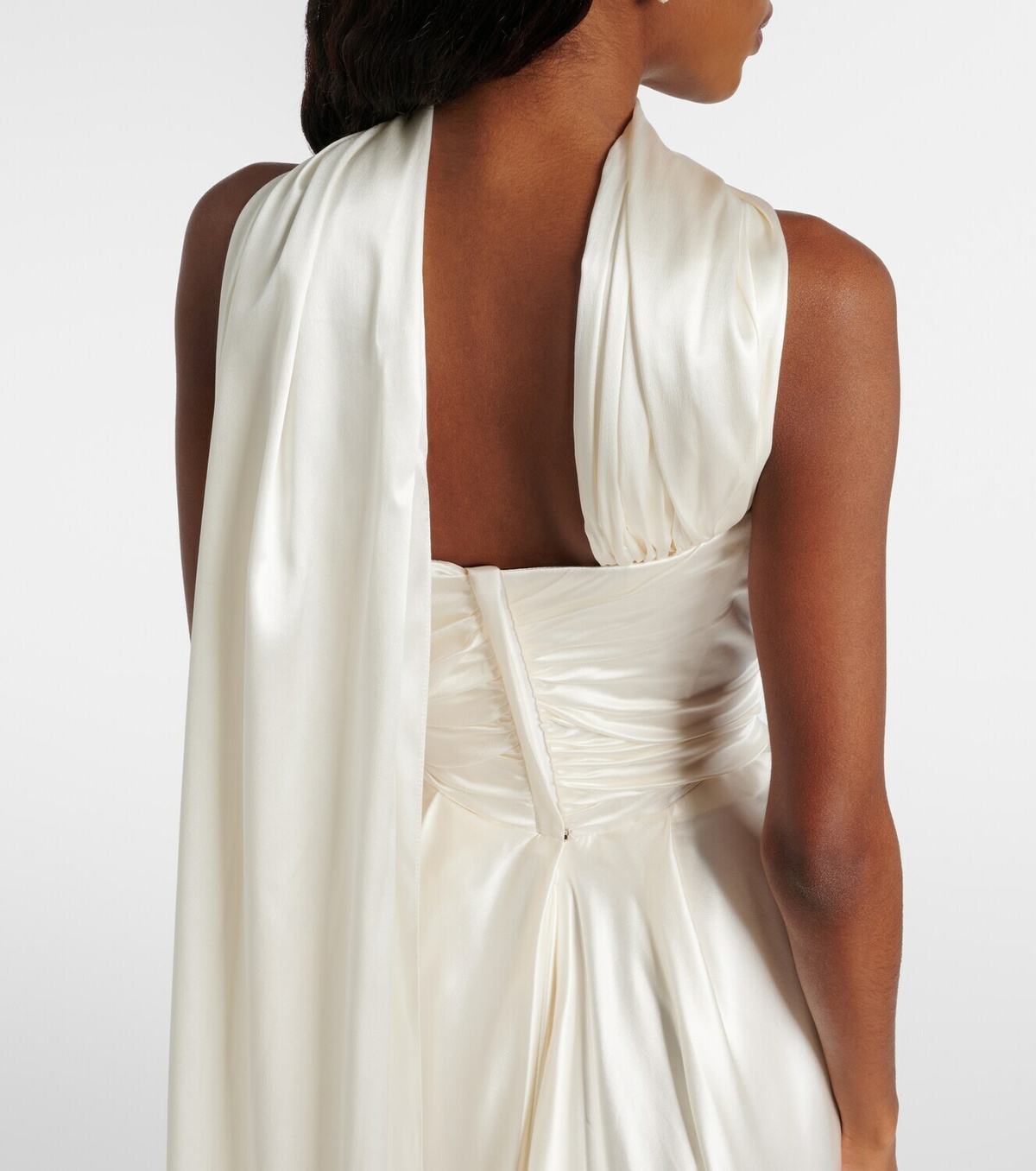 Vivienne Westwood Vixen scarf-detail draped silk-blend gown Vivienne ...