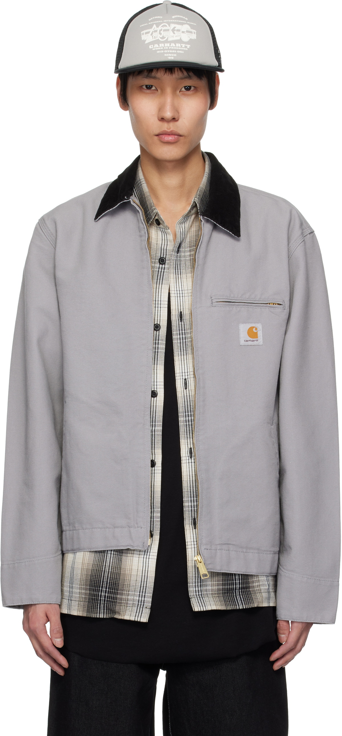 Carhartt Work In Progress Gray Spring Detroit Jacket Carhartt WIP