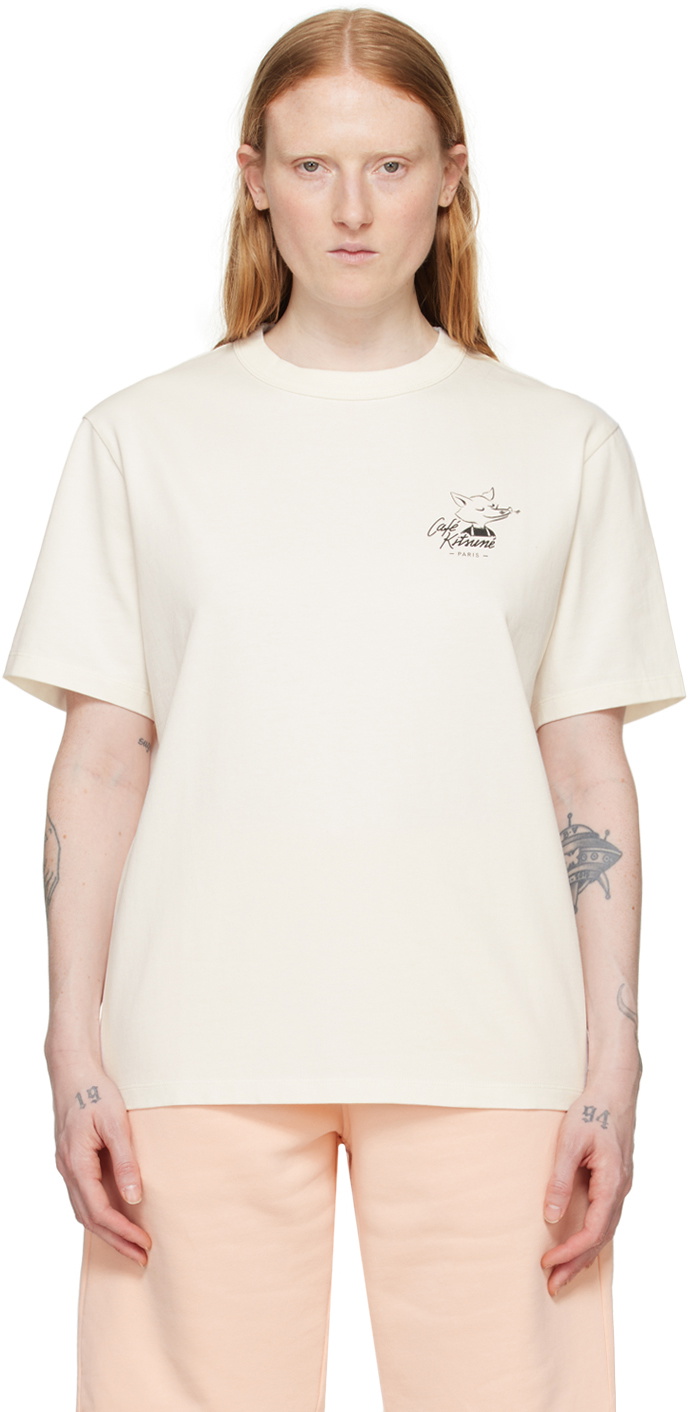 Maison Kitsuné Off White Fox Relax T-Shirt Maison Kitsune