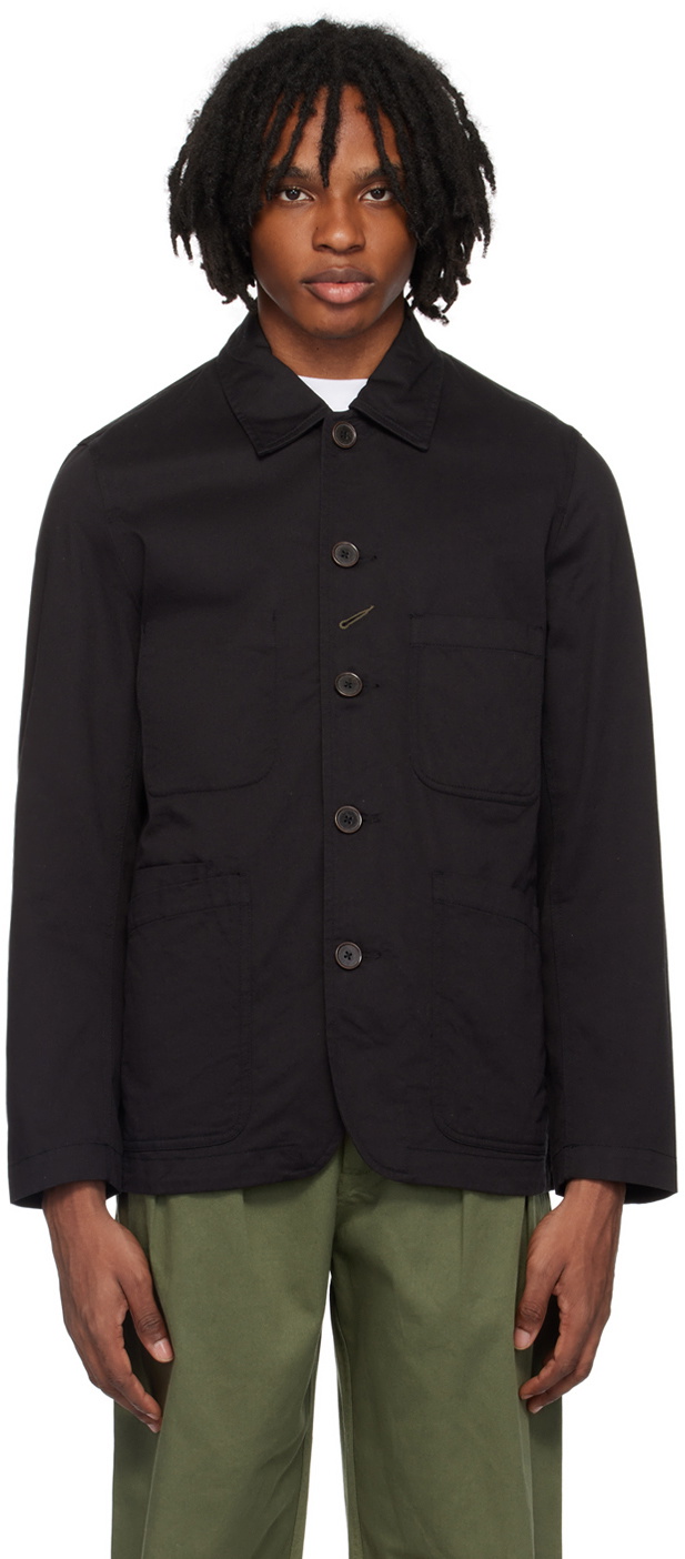 Universal Works Black Patch Pocket Jacket Universal Works