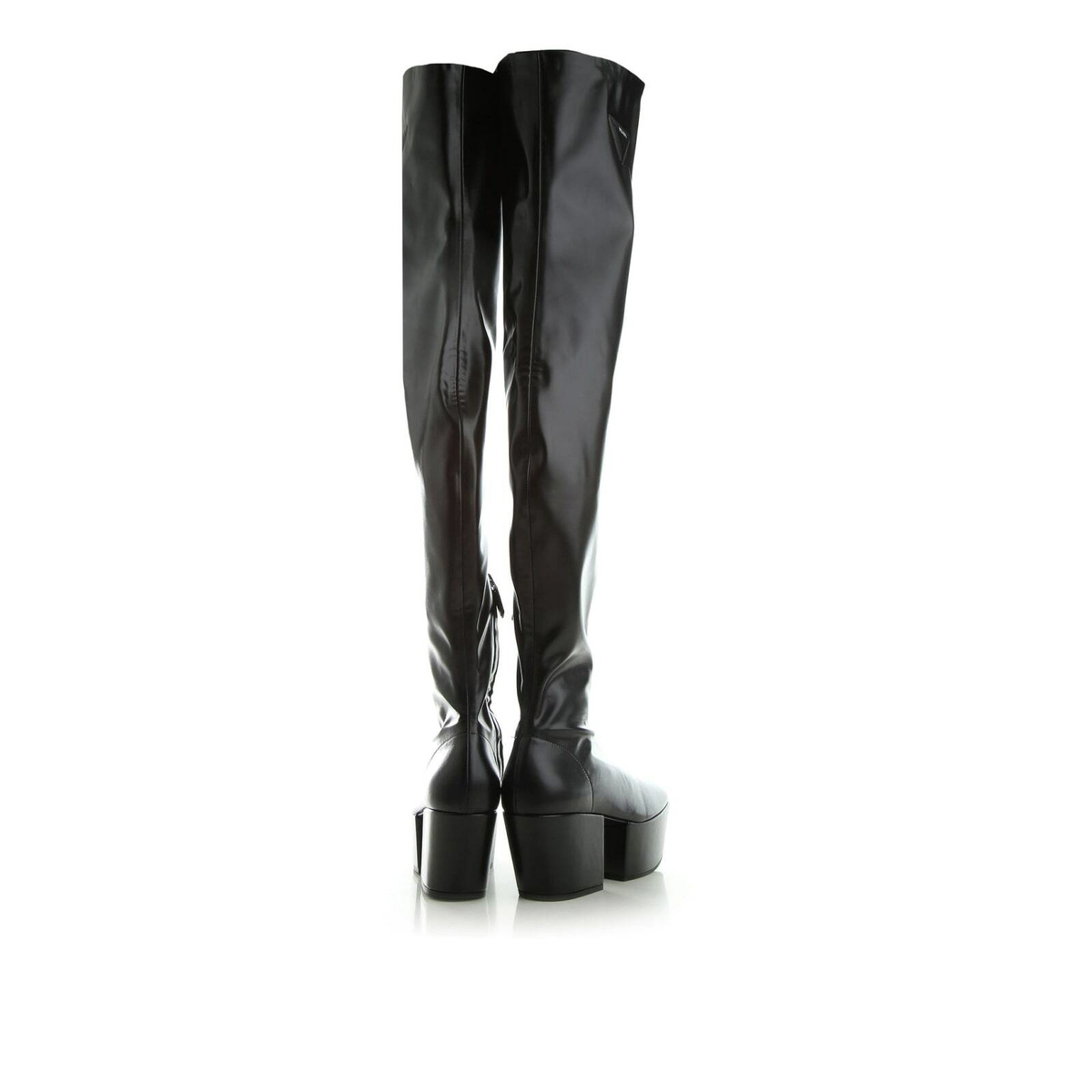 Prada Leather Platform Boots Prada