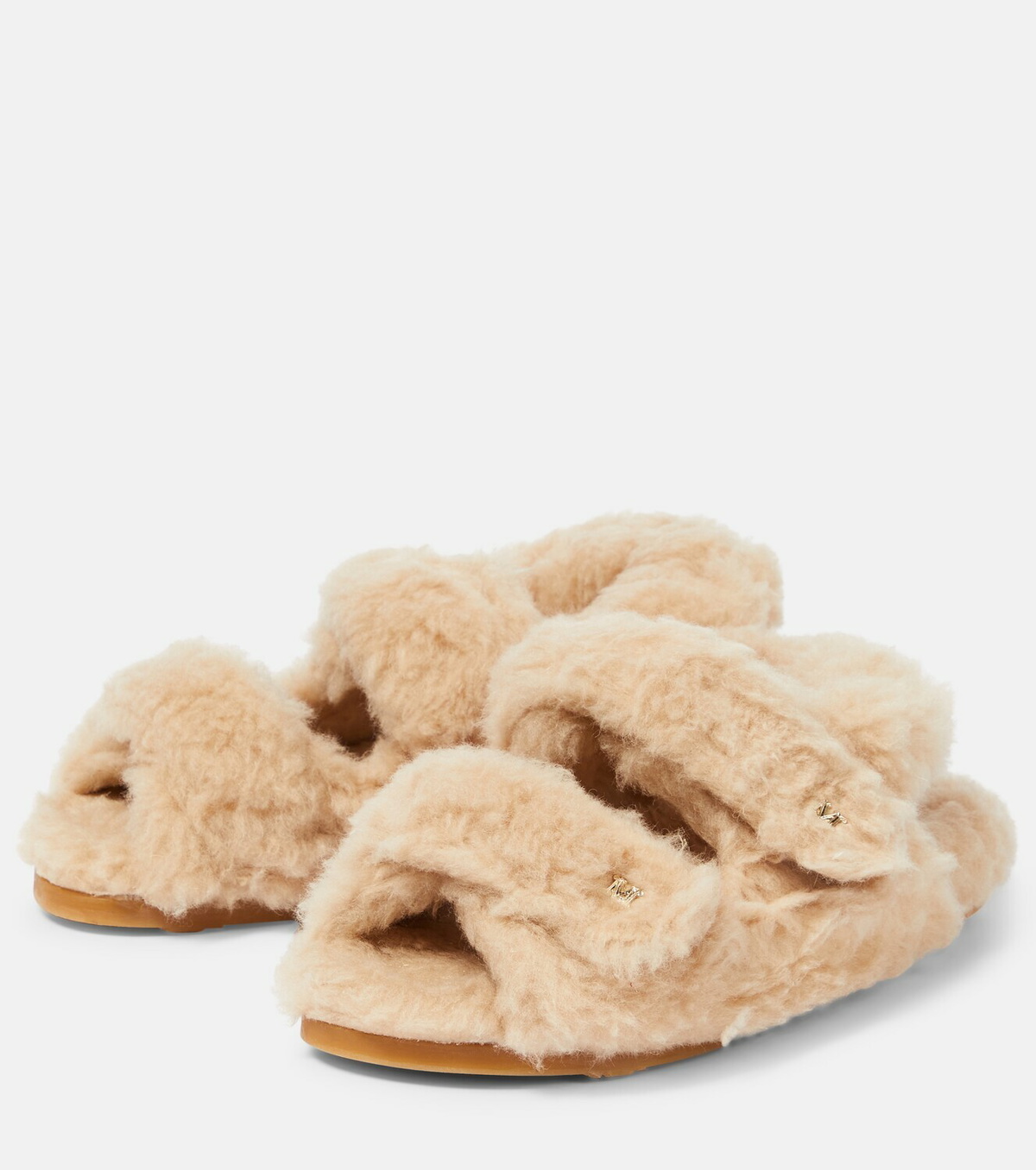 Max Mara - Sandya shearling sandals Max Mara