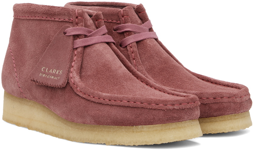 Clarks Originals Pink Wallabee Boots Clarks Originals