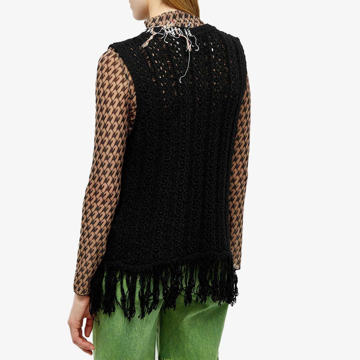 Andersson Bell Women's Gorden Cable Knit Vest in Black Andersson Bell