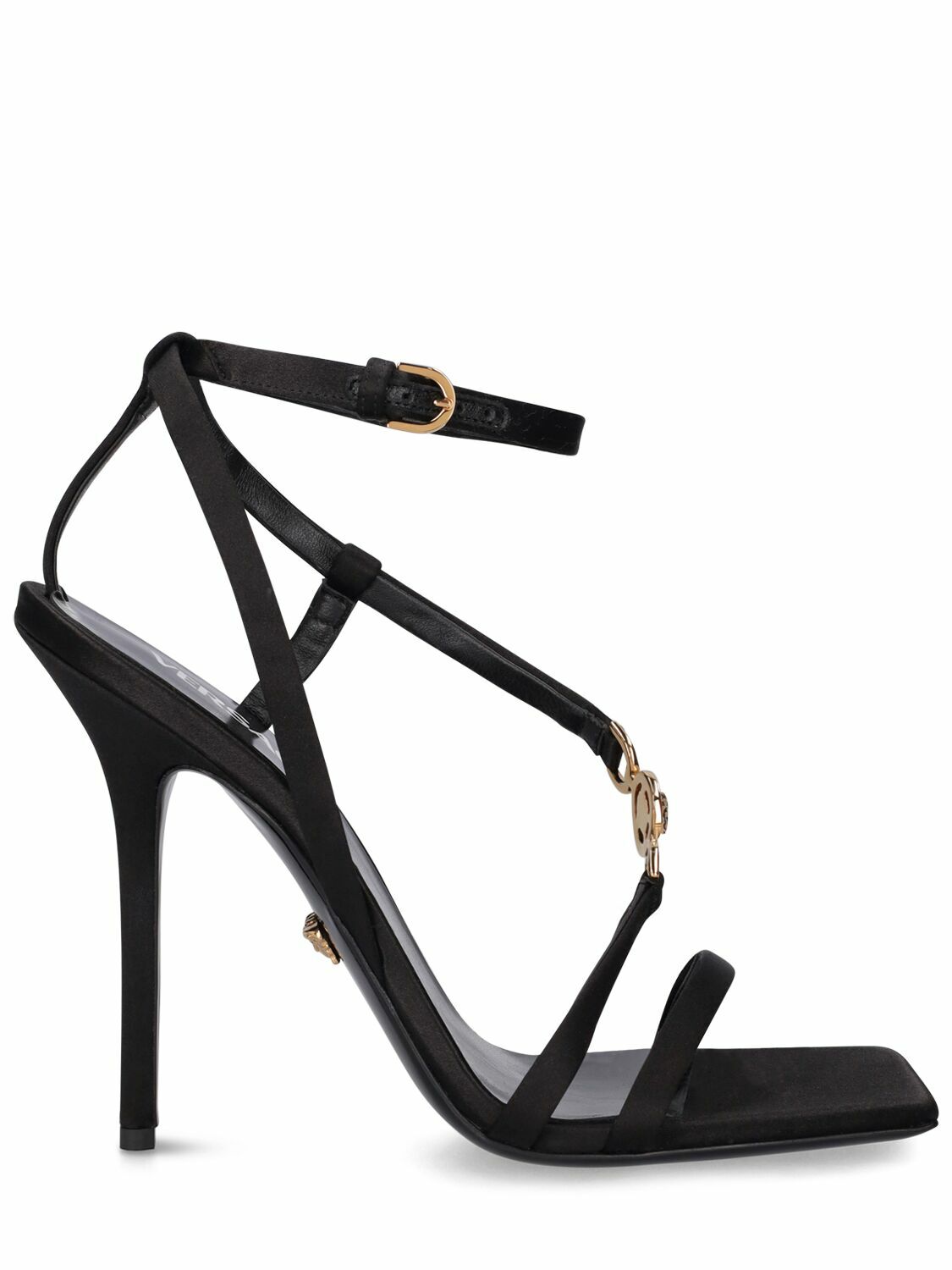 VERSACE - 110mm Satin High Heel Sandals Versace