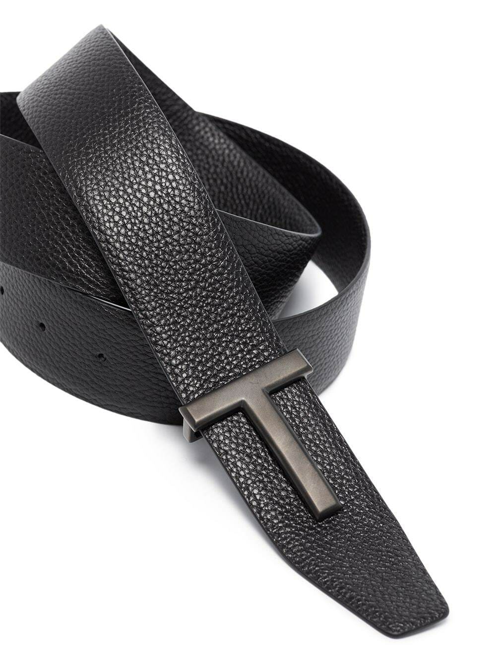 TOM FORD - T Icon Reversible Leather Belt TOM FORD