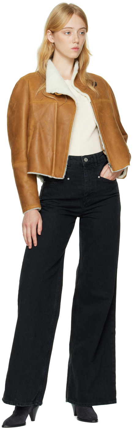 Isabel Marant Tan Acacilo Shearling Jacket Isabel Marant