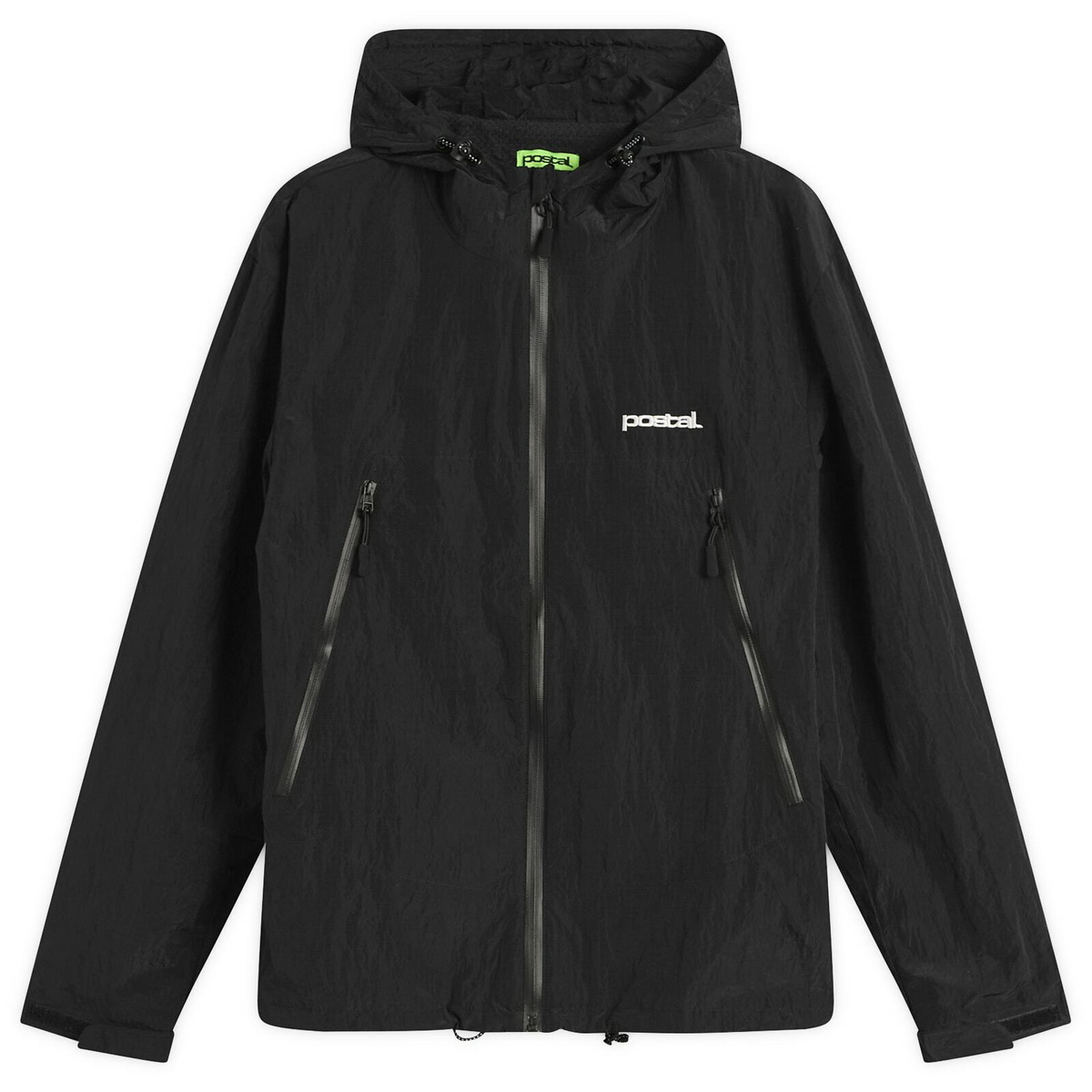 POSTAL Men's Discovery Shell Hooded Jacket in Black POSTAL