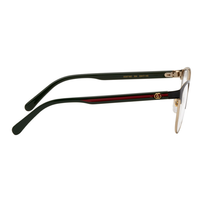 Gucci Black Half-Rim Glasses Gucci