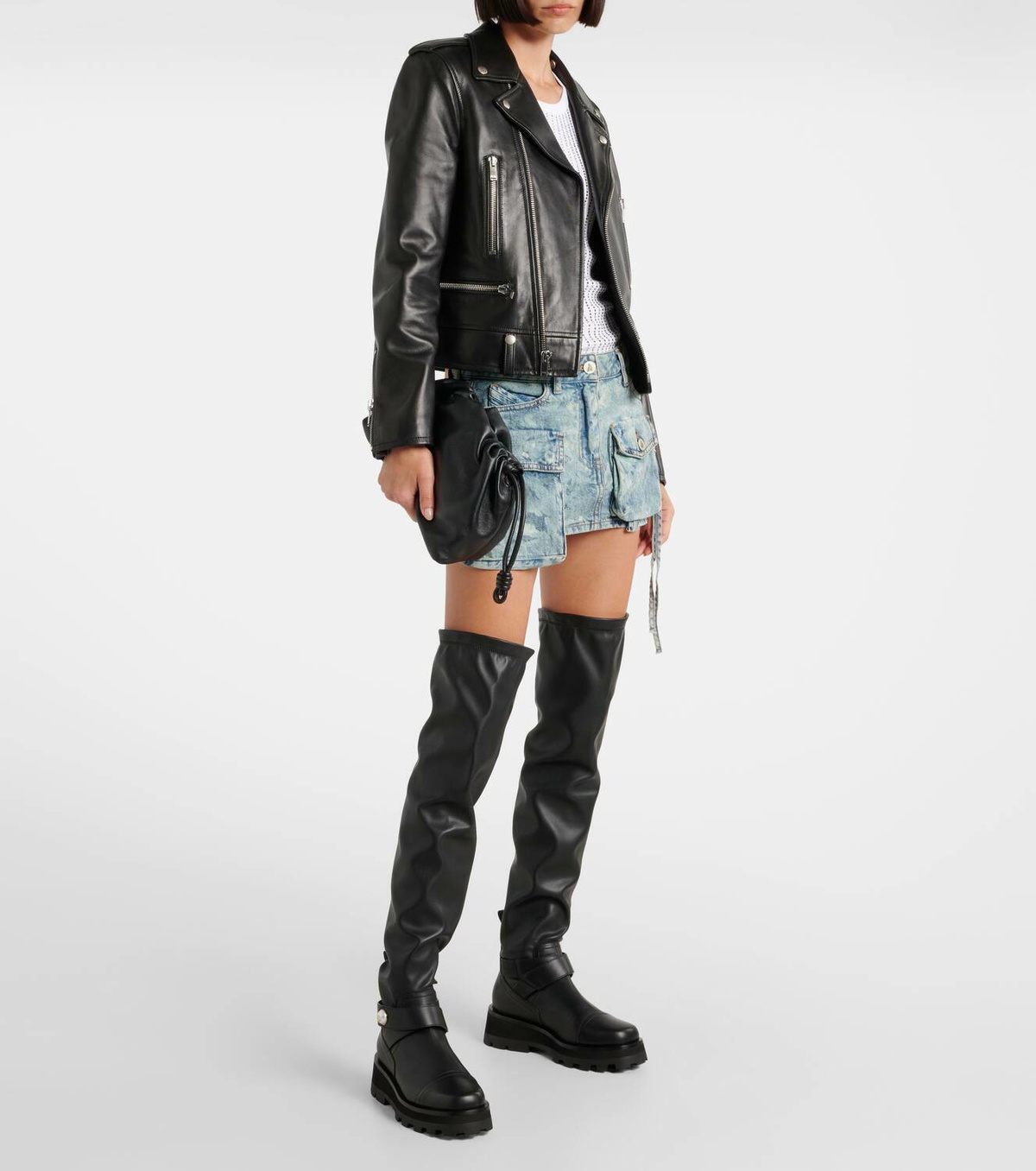 Jimmy Choo Meena leather over-the-knee boots Jimmy Choo