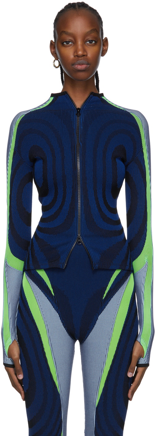 Paolina Russo Blue Viscose Cardigan Paolina Russo