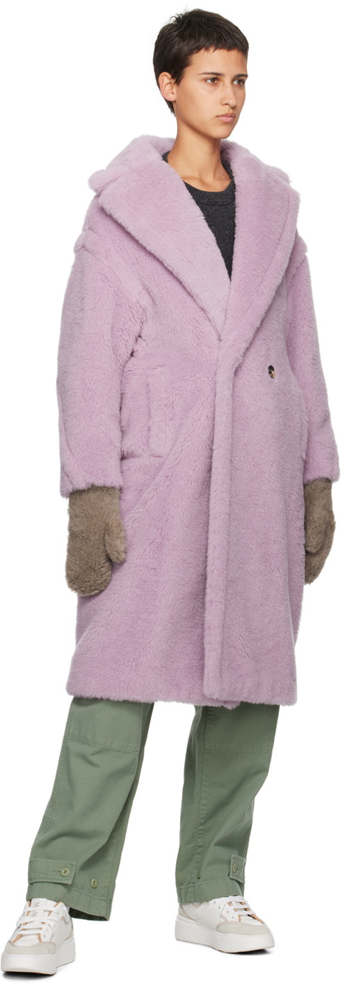 Max Mara Taupe Ombrato Mittens Max Mara