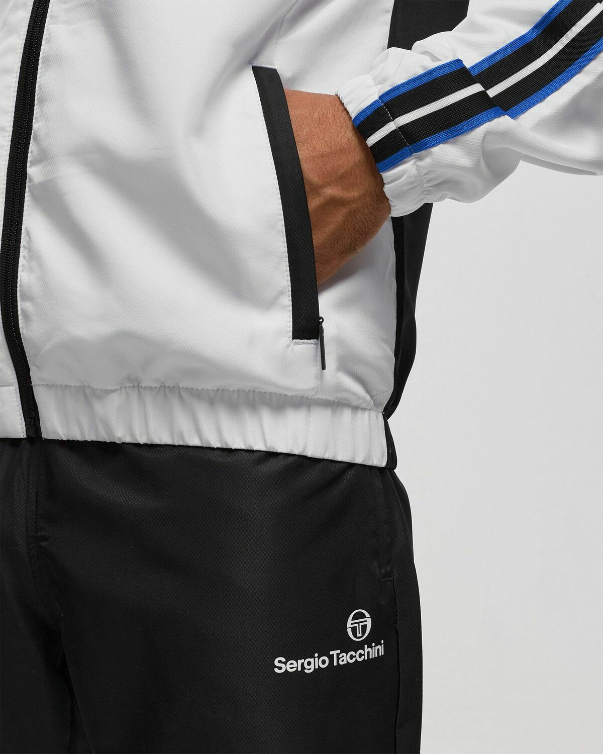 Sergio Tacchini Lista Tracksuit Black|White Tracksuit Sets Sergio Tacchini