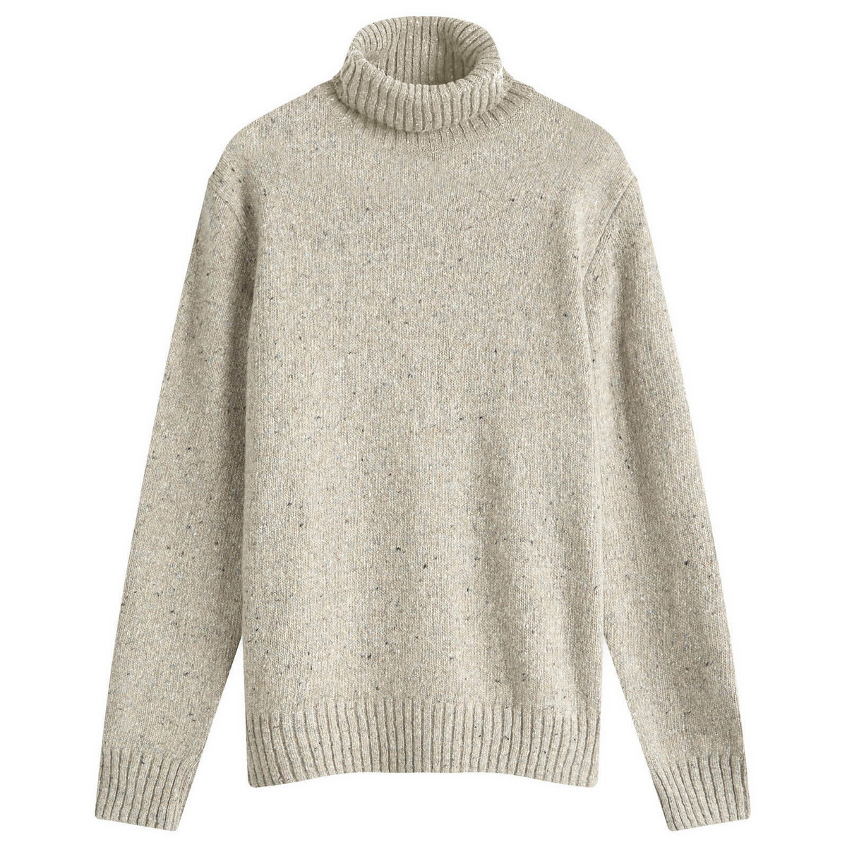 Universal Works Men's Roll Neck in Oatmeal Universal Works