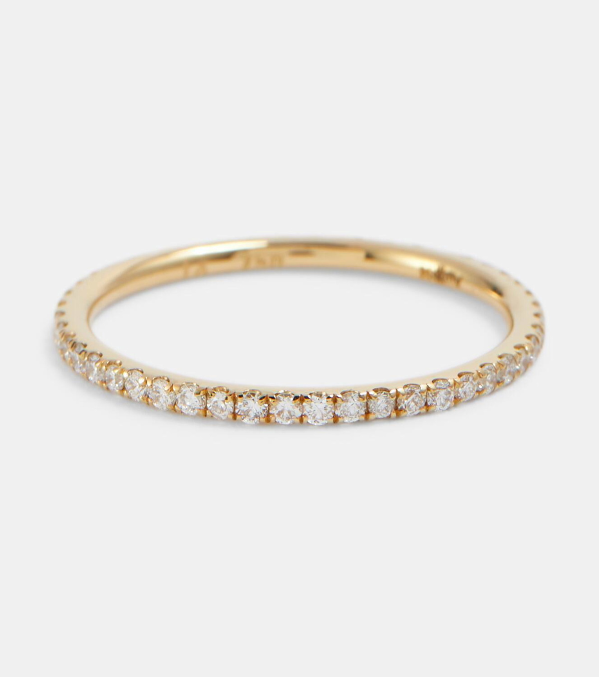 Ileana Makri Thread Band 18kt gold ring with diamonds Ileana Makri