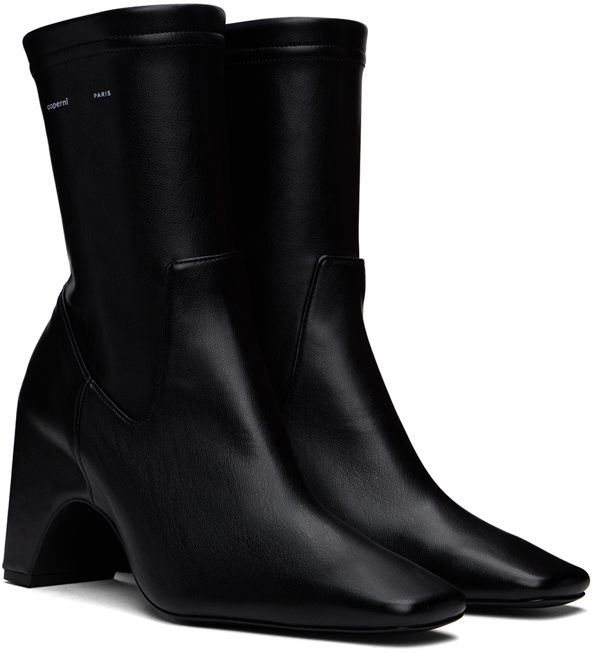Coperni Black Low Bridge Stretch Boots Coperni