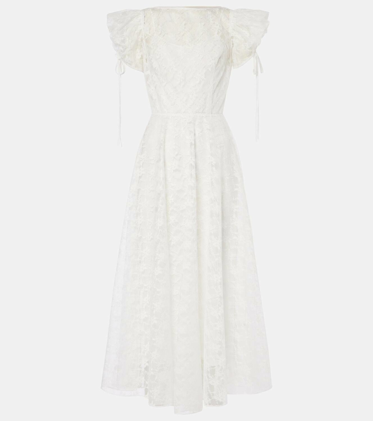 Rodarte Floral silk lace midi dress Rodarte