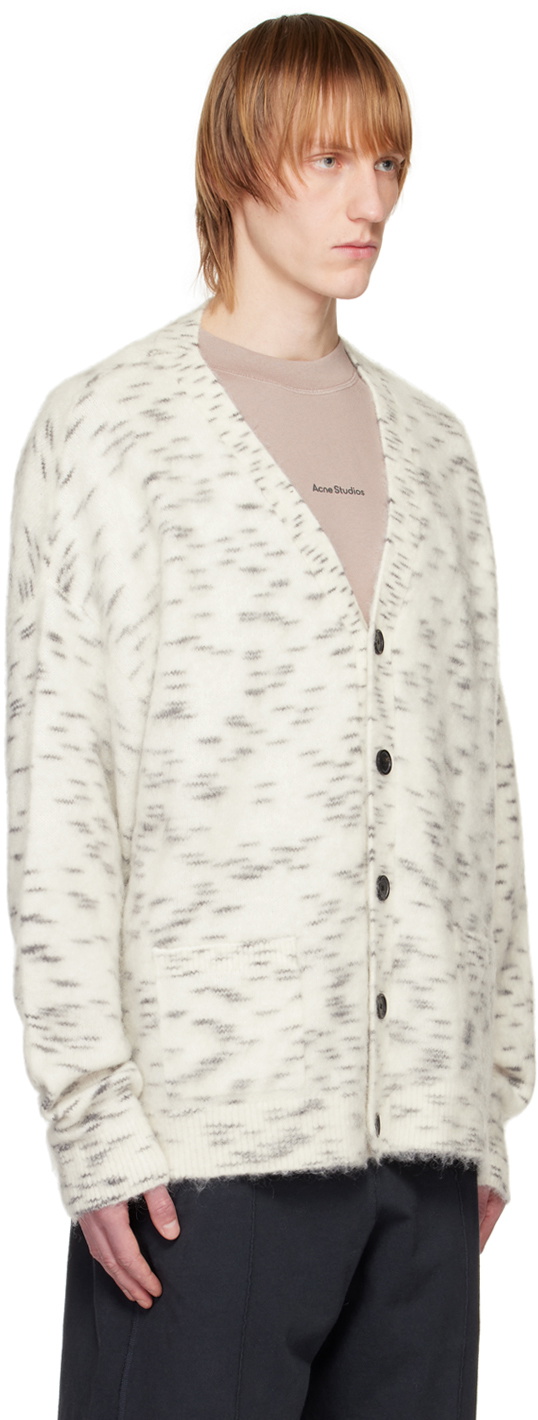 Acne Studios Off-White Button-Up Cardigan Acne Studios